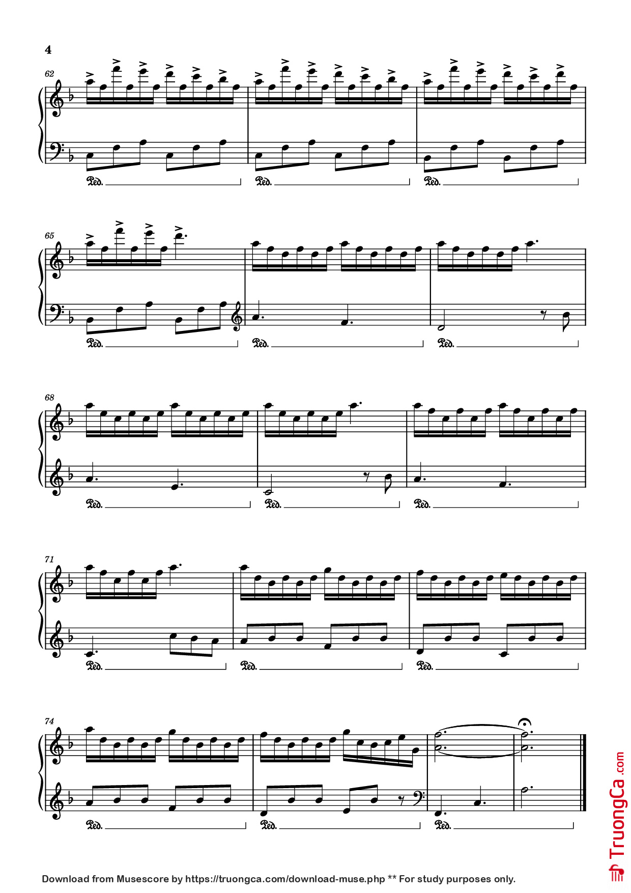 [Sheet] Spring Piano PDF, hợp âm Piano, mp4/midi